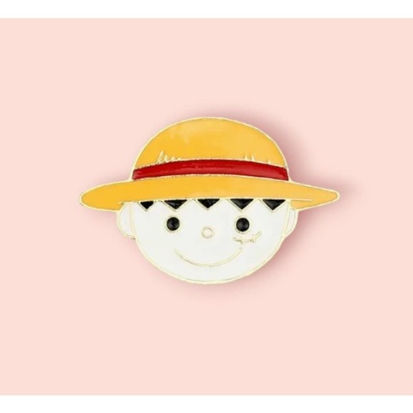 None | Jewelry | One Piece Super Cute Kawaii Anime Monkey Luffy Enamel ...